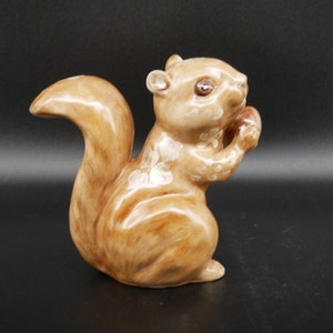 Vintage Squirrel Ceramic Figurine - Hand Painted, Signed, Made in ...