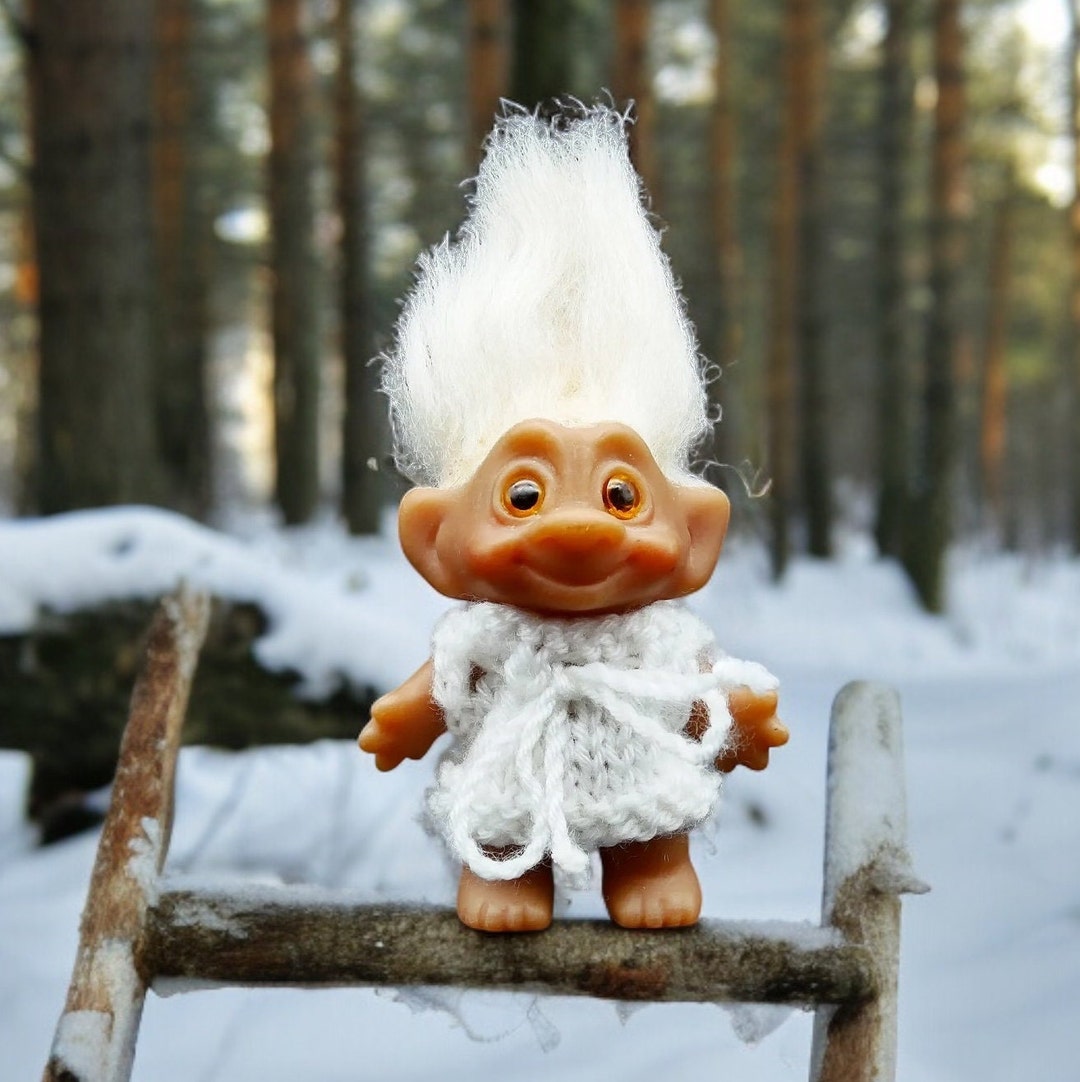 Mid Century 1985 Troll Doll, Collectible Rubber Toy, Gonk Gnome Doll ...
