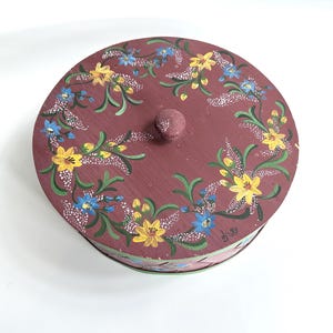 Handmade Vintage Scandinavian Box With Lid | Swedish Wooden Basket ...