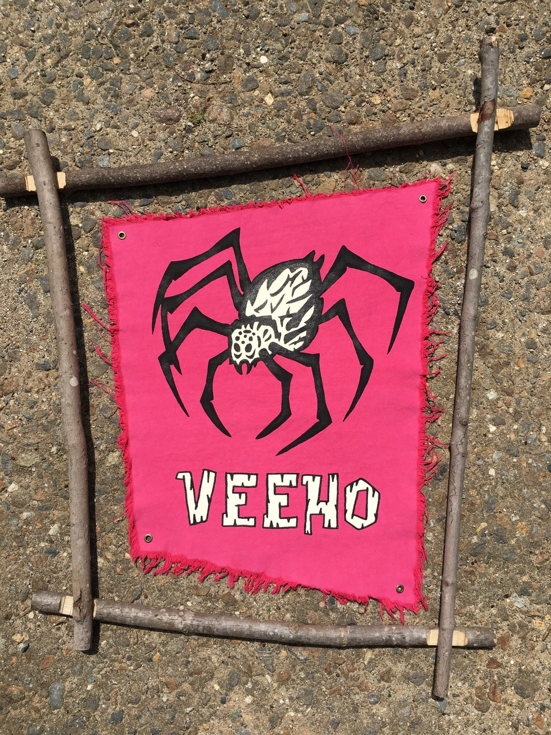 VEEHO Red Canvas Tribe Flag Replica 2022 Survival Challenge Illinois ...