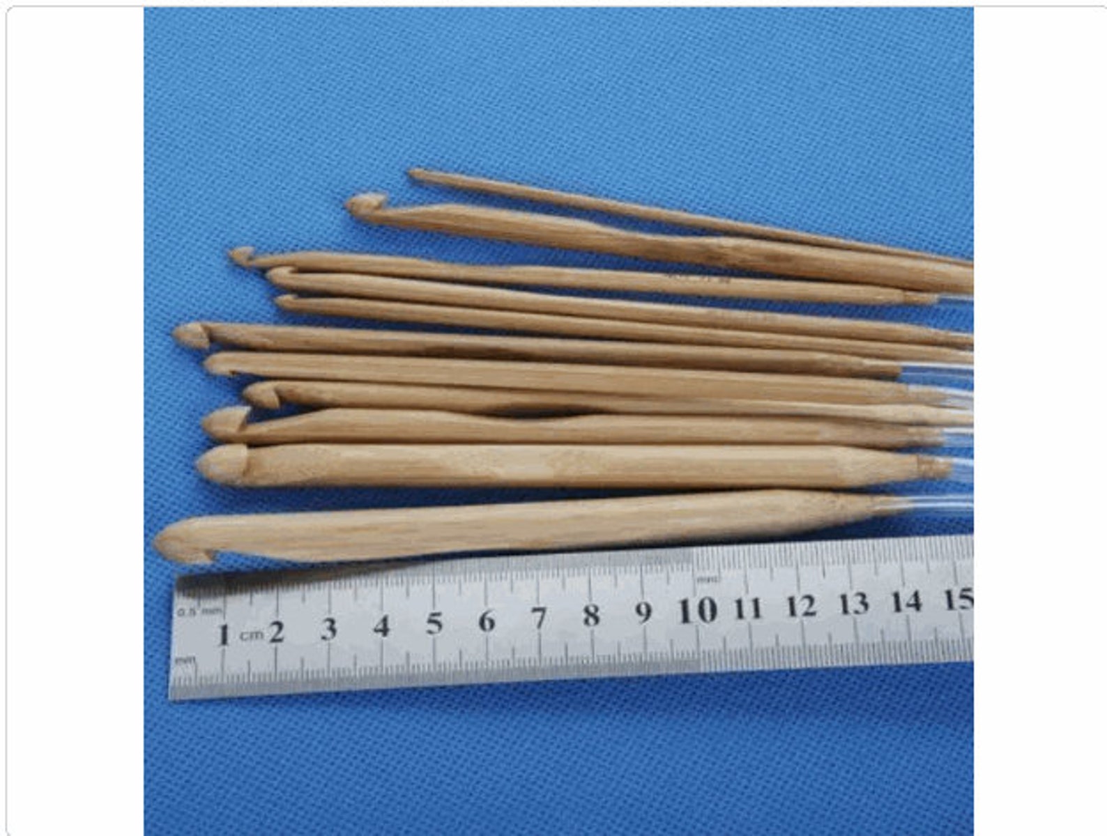 Afghan Tunisian Crochet Hooks Carbonized Bamboo 48" - 1.2 M Weave ...