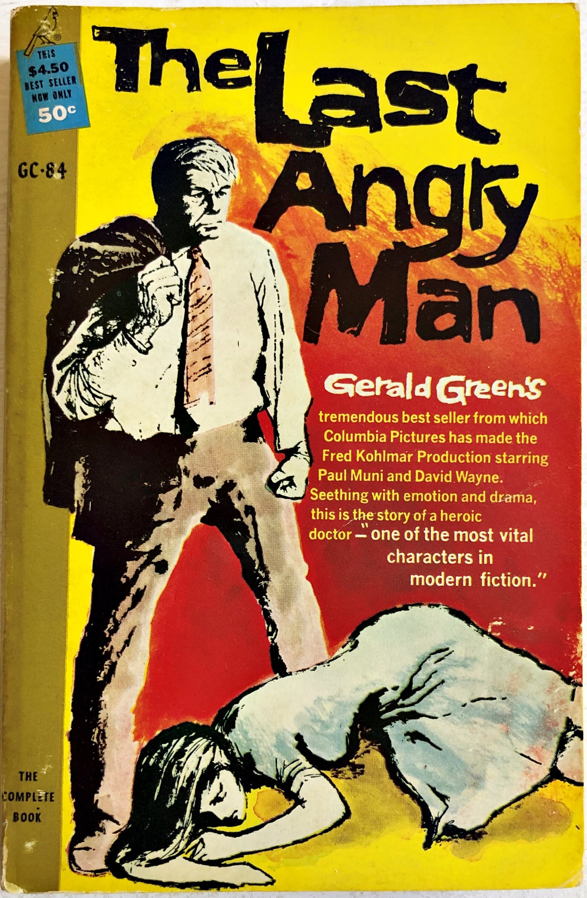 The Last Angry Man by Gerald Green 1959 Third Printing | Etsy