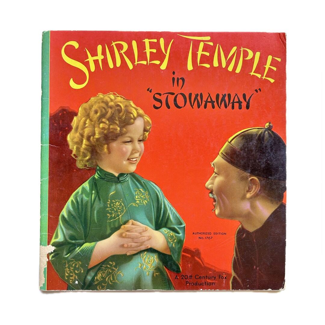 Shirley Temple & Philip Ahn in "stowaway" 1937 Promotional Paperback Book, an Orphan, Robert ...