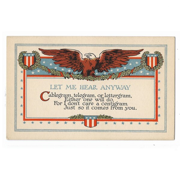 Patriotic Postcard - Etsy