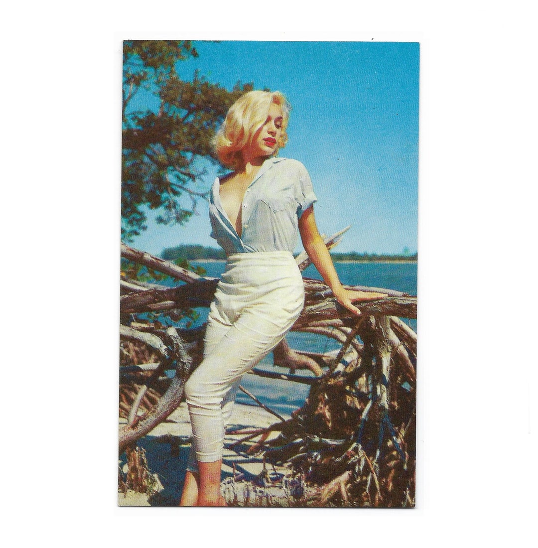 1950s Blonde Bombshell Pin up Postcard marylin Monroe - Etsy
