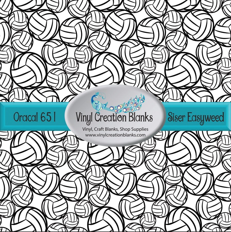 Volleyball Pattern Vinyl Volleyball Outdoor Vinyl Siser | Etsy