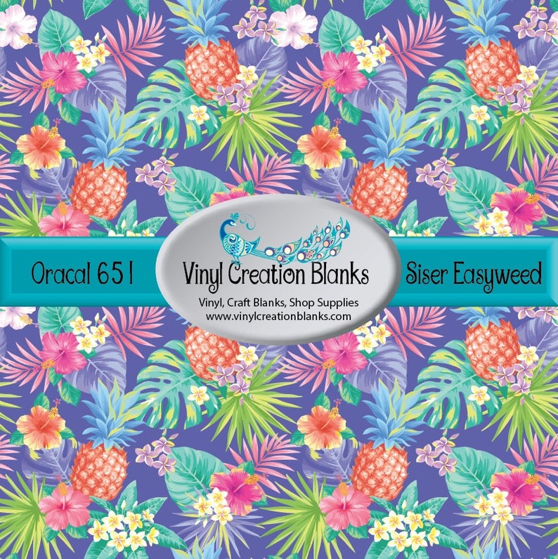 Craft Supplies & Tools Stamping 10 x 12 Vinyl for Crafts Tropical ...
