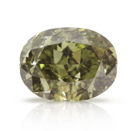 Diamant de couleur verte fantaisie lâche naturelle ct 051 GIA - Etsy France