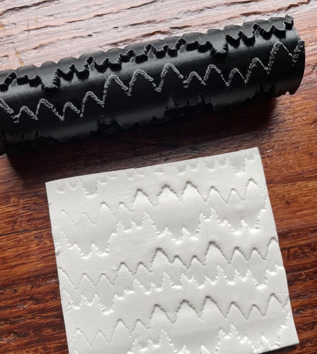 Pine Trees Clay Roller, Polymer Clay Roller, Texture Roller, Forest ...