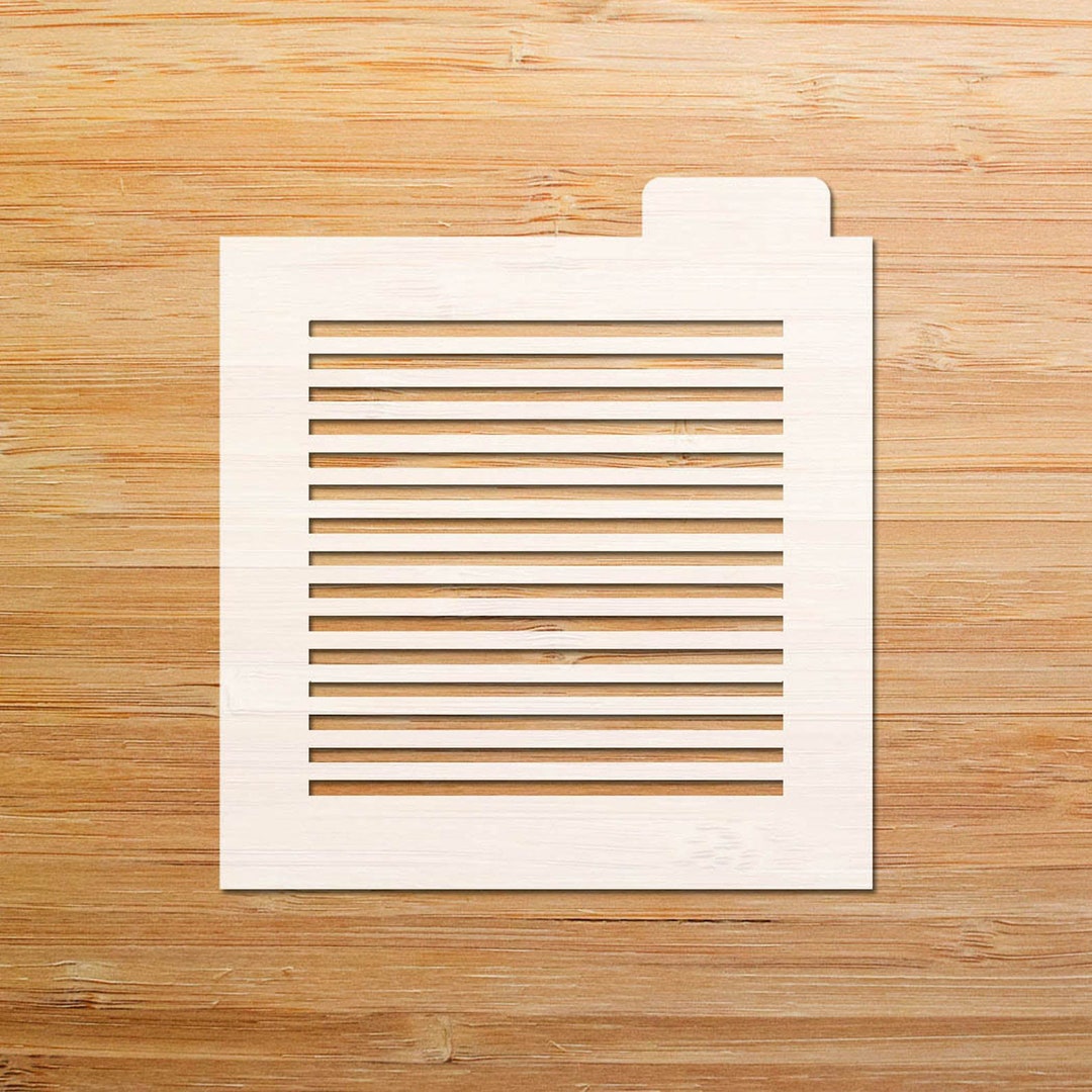 Stripe Stencil, 4" Stencil Image, Gingham Stripe Stencil, Texture ...