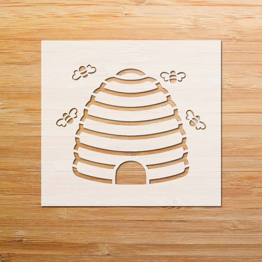 Honeybee Stencil, Bee Hive Stencil, Reusable Stencil, Stencil for ...
