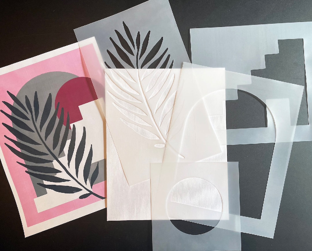 Boho Stencil Kit Minimalist Art Gift for Painting Paint by - Etsy