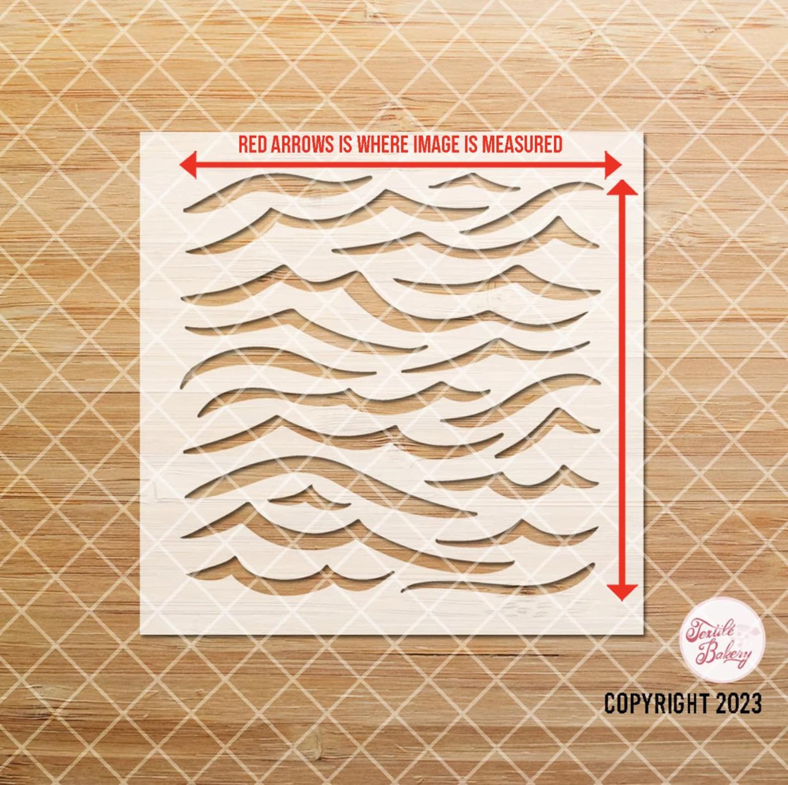 Wave Stencil, Ocean Stencil, Surf Stencil, Water Stencil, Journal ...