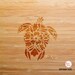 Single Sea Turtle Stencil, Floral Turtle Stencil, Nautical Stencil, Sea ...