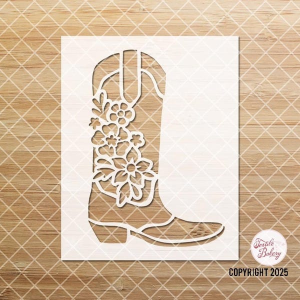 Boot Stencil - Etsy