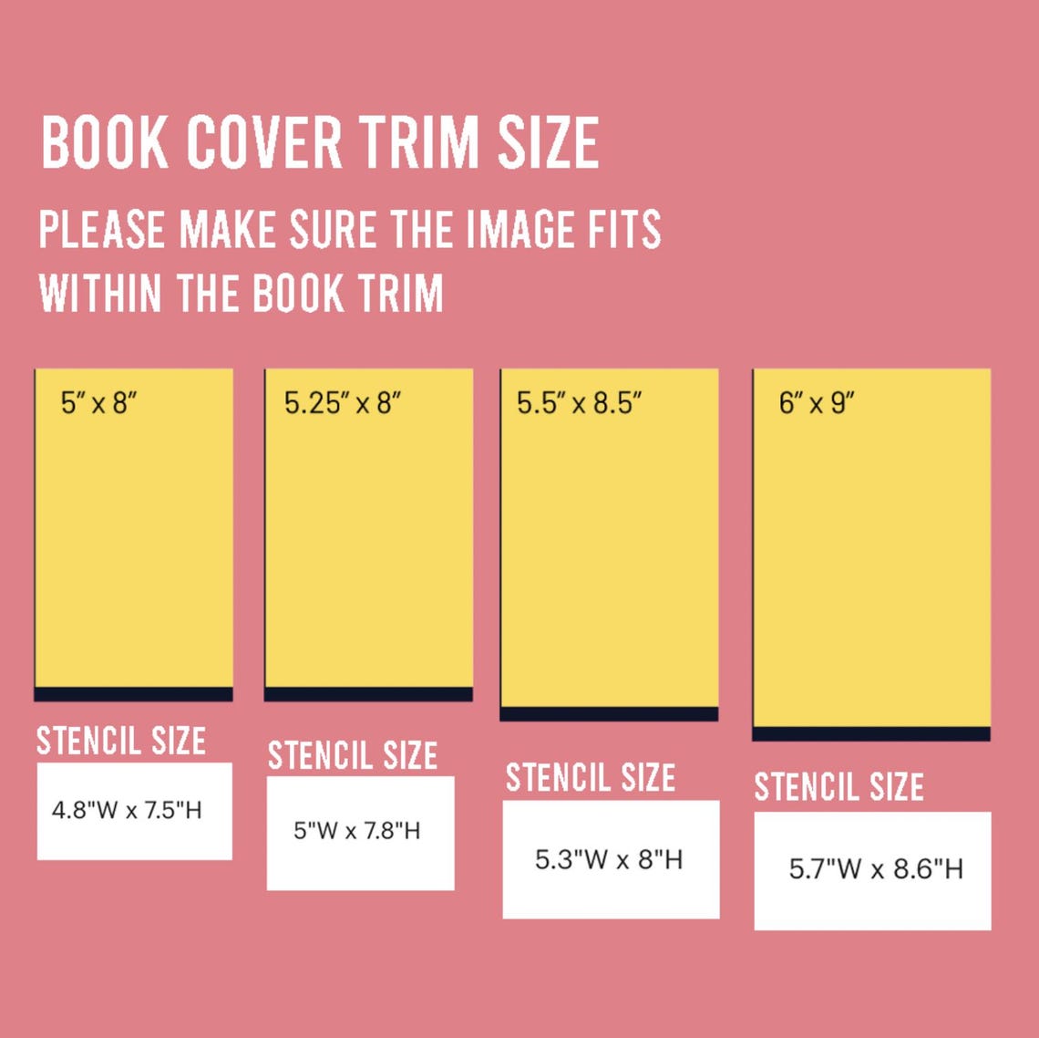 Book Cover Stencil Set, Book Decoration Stencil, Fantasy Book Stencil ...