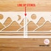 Mountain Stencil, Adventure Stencil, Nature Stencil, Boho Stencil ...