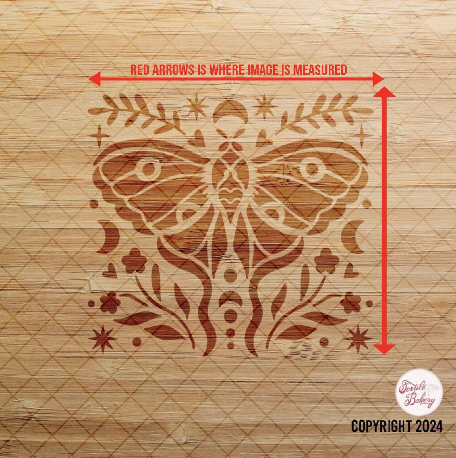 Moth Stencil, Moth Floral Stencil, Moth Insect Stencil Design, Tattoo ...