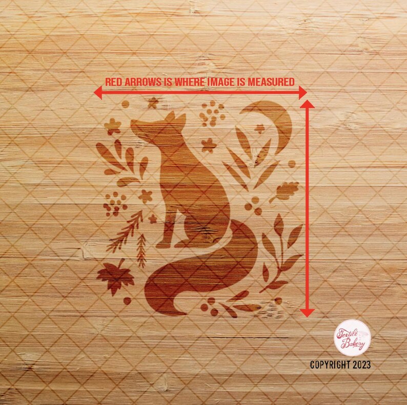 Fox Stencil, Fox Floral Stencil, Card-making Stencil, Animal Stencil ...