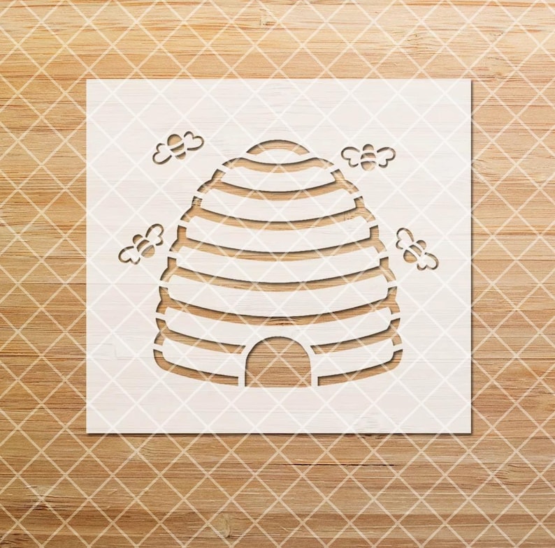 Honeybee Stencil, Bee Hive Stencil, Reusable Stencil, Stencil for ...