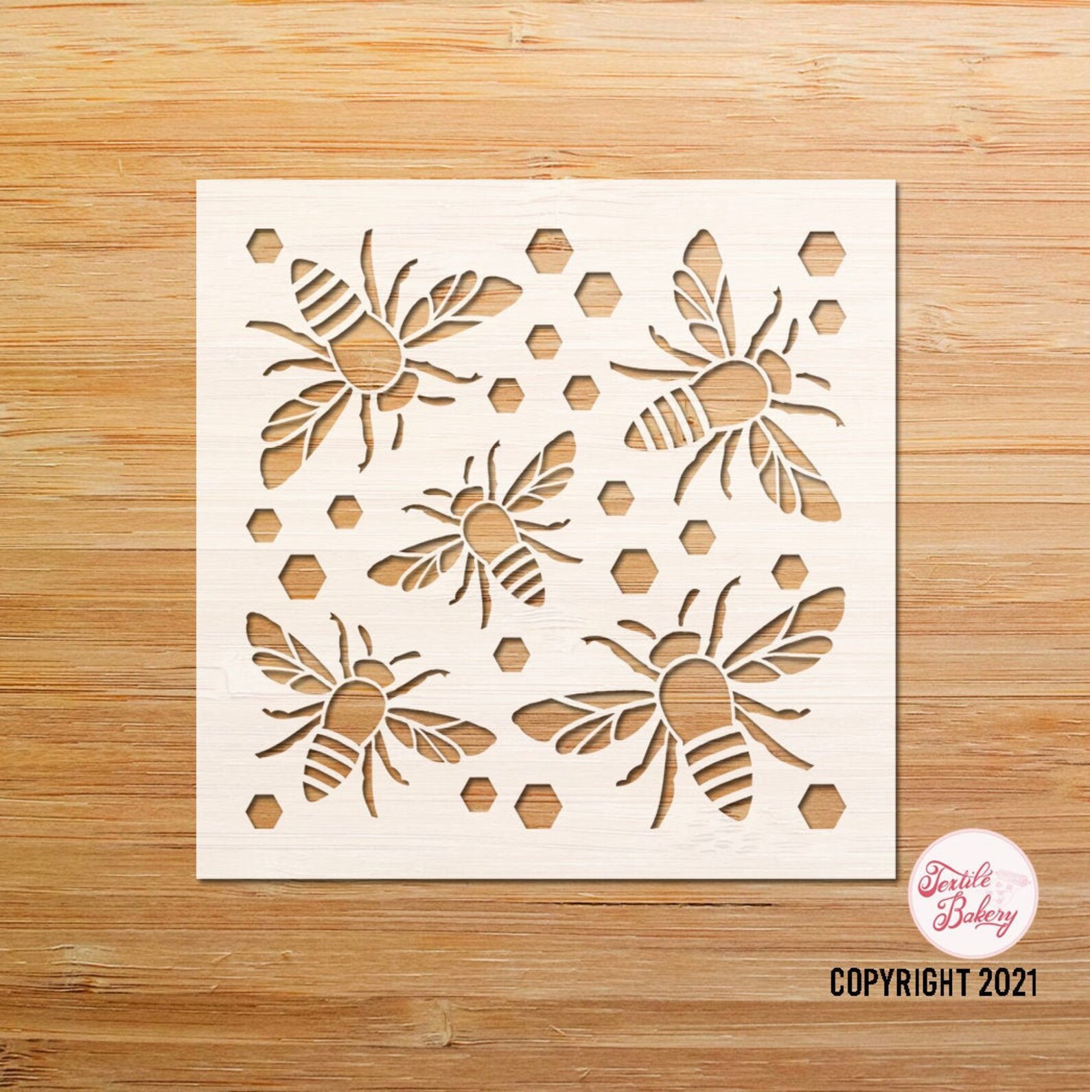 Bee Stencil Bee Pattern Stencil Bee Body Stencil Honey Comb - Etsy