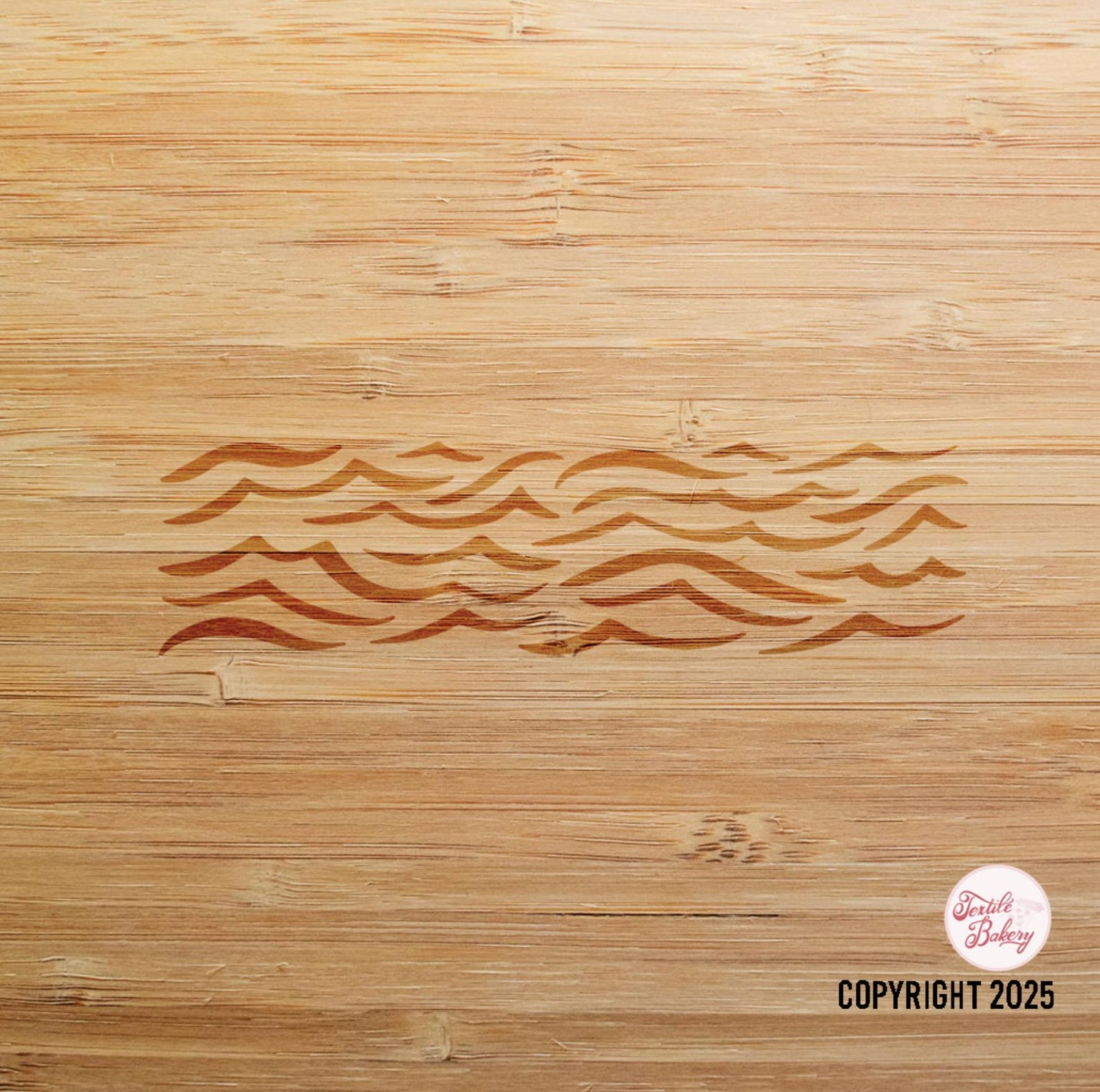 Long Wave Stencil, Ocean Stencil, Surf Stencil, Water Stencil, Journal ...