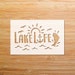 Lake Life Stencil Cute Stencil Craft Stencil DIY Stencil | Etsy