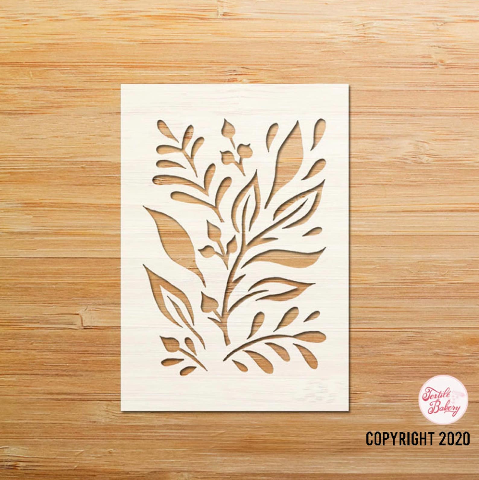 Leaf Stencil Stencil Leaves Stencil Design Floral Leaves | Etsy