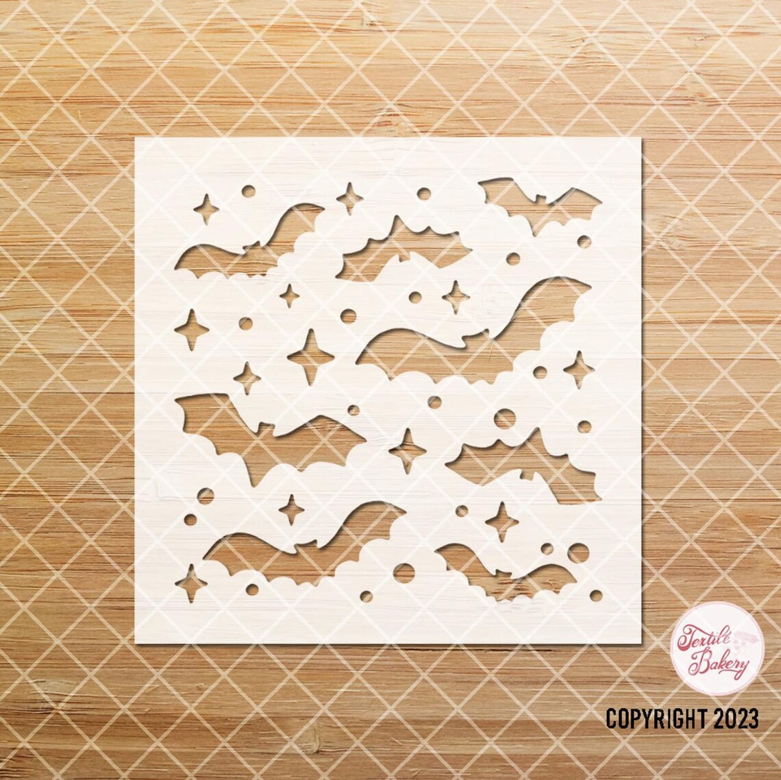 Halloween Stencil, Bats Stencil, Spooky Season Stencil, October Stencil ...