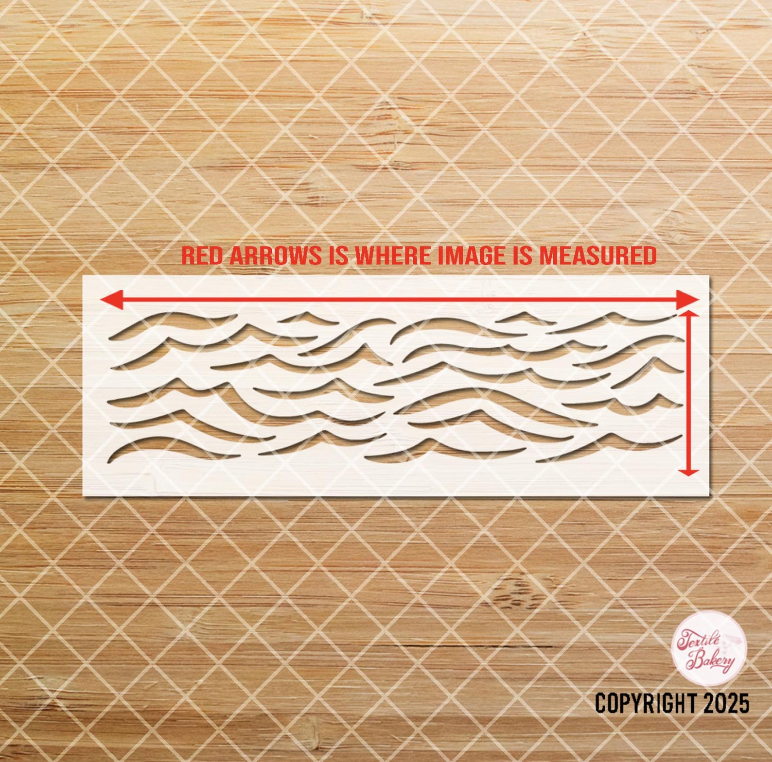 Long Wave Stencil, Ocean Stencil, Surf Stencil, Water Stencil, Journal ...