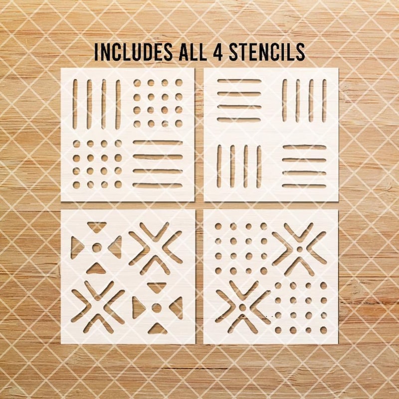 Wall Stencil Dot Stripe - Etsy