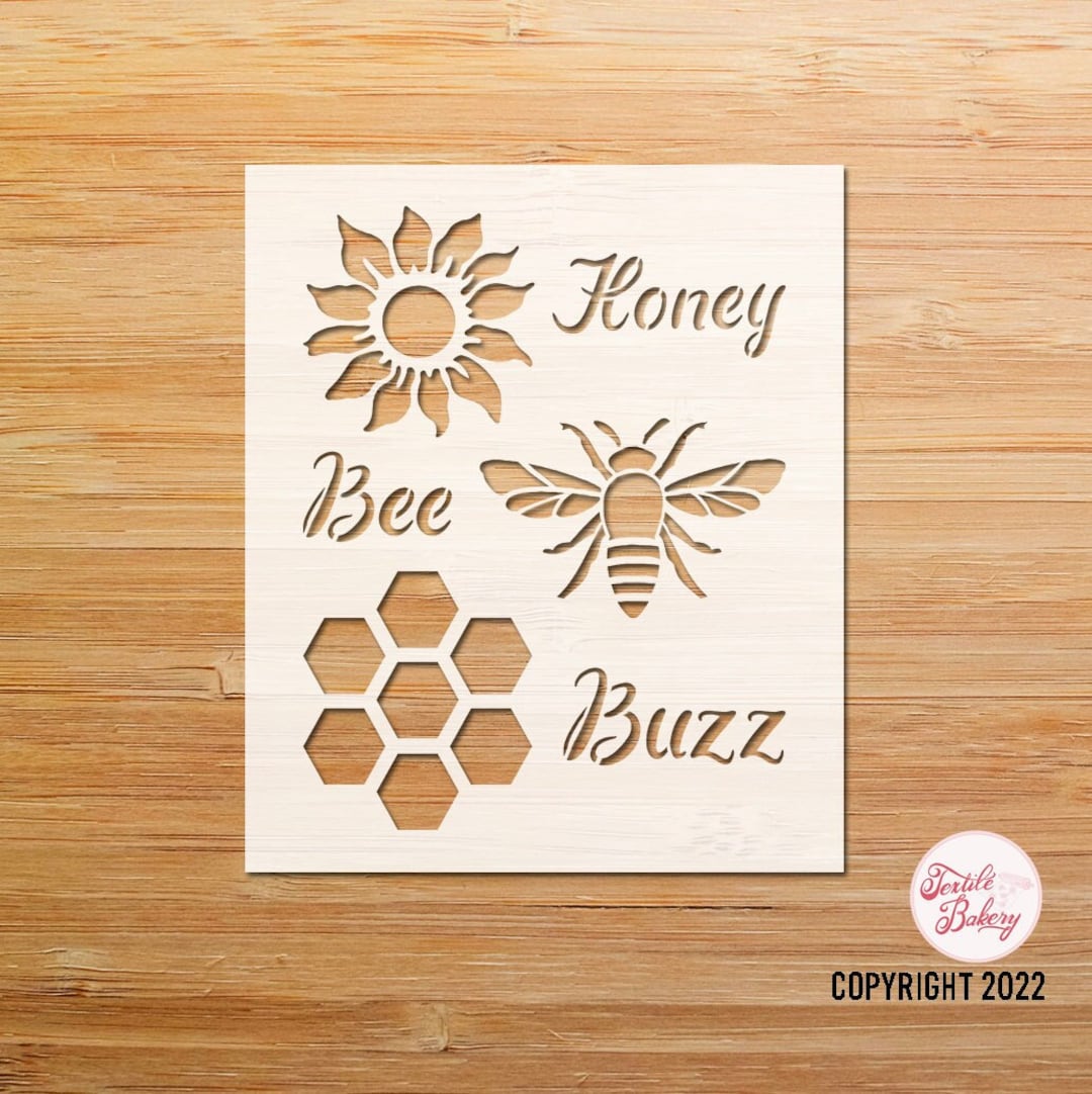 Honeybee Stencil, Bee Hive Stencil, Reusable Stencil, Stencil for ...