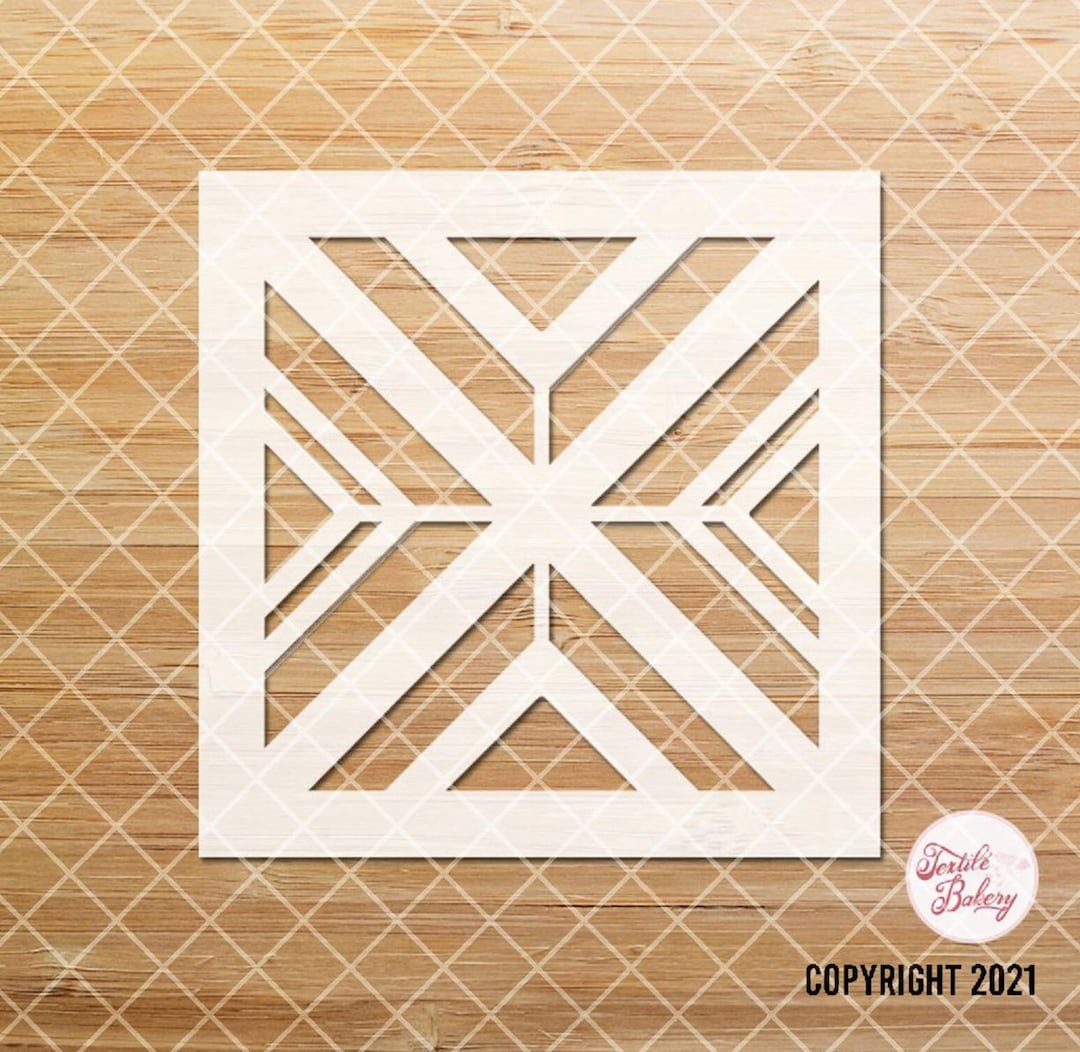 Quilt Barn Stencil, Silhouette Stencil, Quilt Stencil, Hip Stencil Design, Tile Stencil, DIY ...