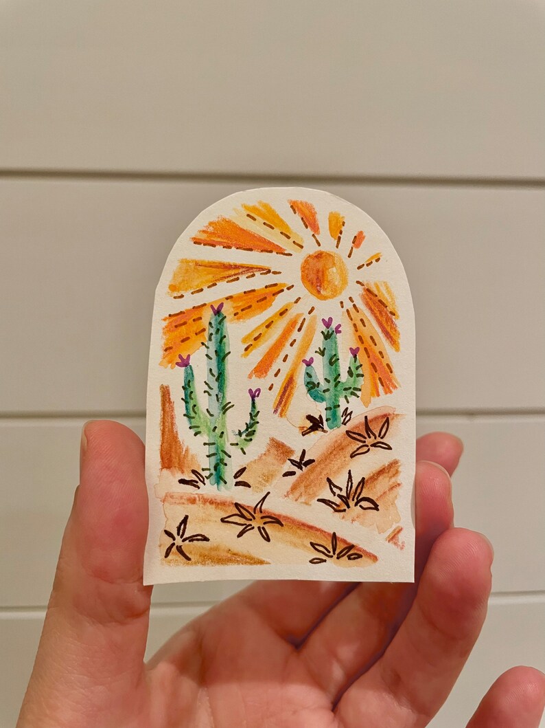 Cactus Stencil California Stencil Boho Stencil Desert Scene - Etsy