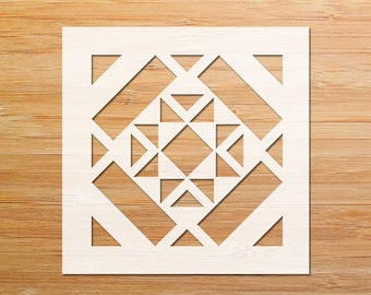 Geometric Stencil Reusable Geometric Stencil Art Stencil - Etsy