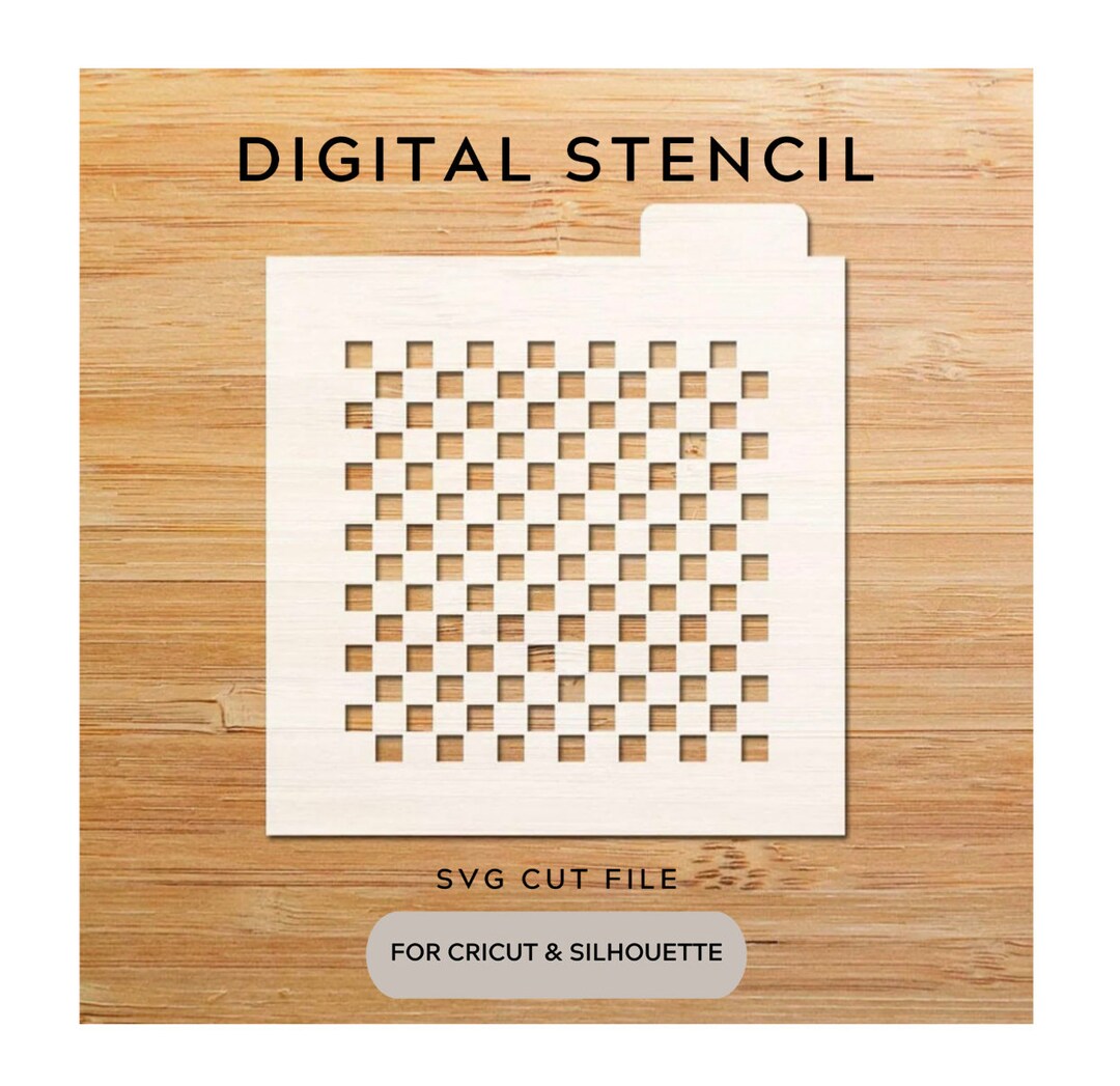 Checker Stencil SVG Polymer Clay Texture Svg Clay Stencil - Etsy