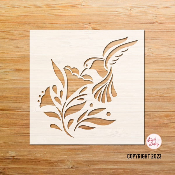 Hummingbird Stencil - Etsy