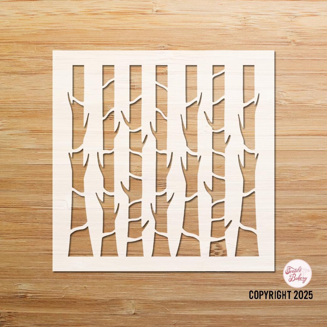 Pine Tree Stencil, Magical Forest Stencil, Journal Stencil, Fir Tree ...