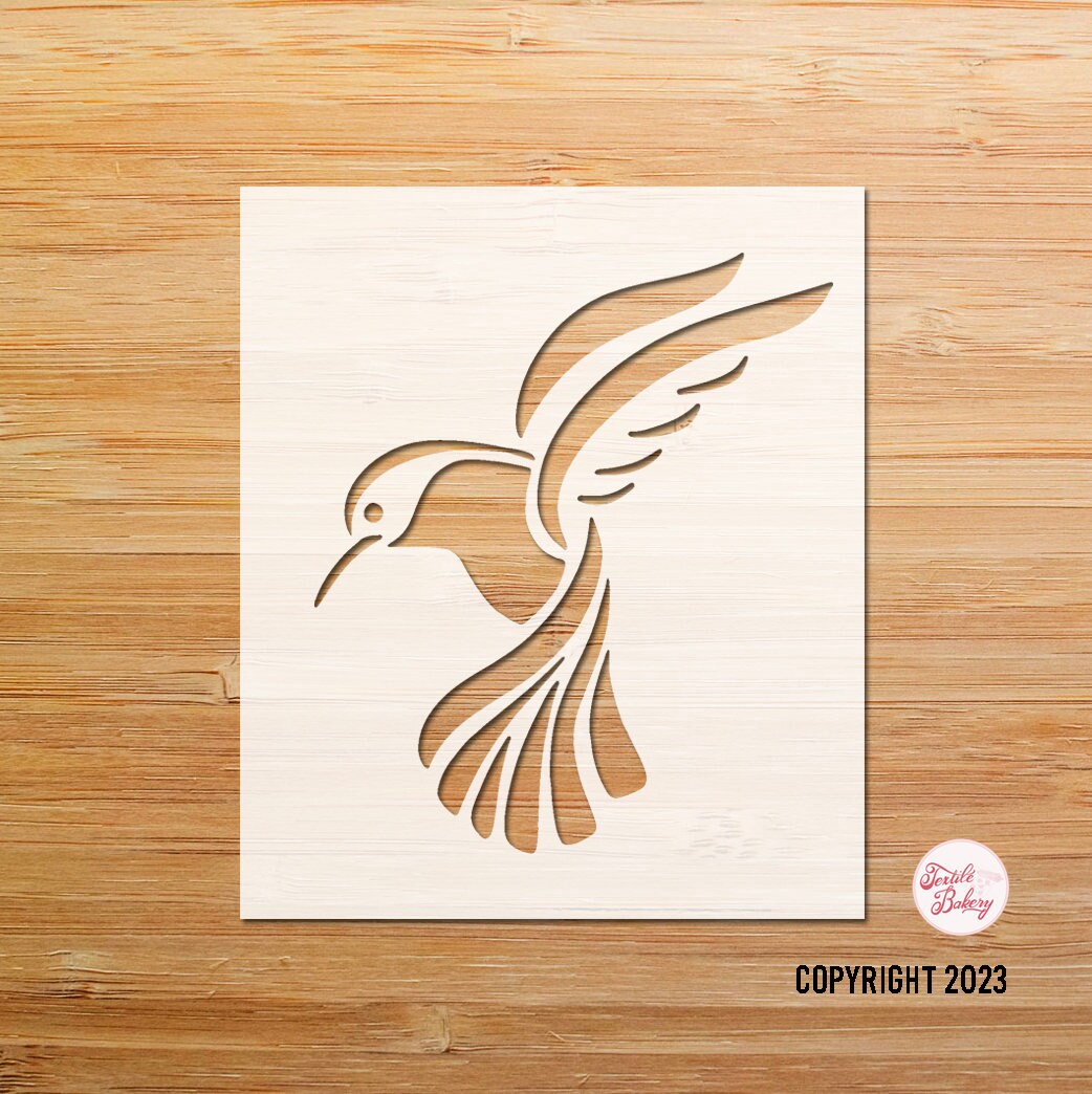 Plantilla de colibrí-Plantillas-Plantillas para pintura-Plantilla de ...