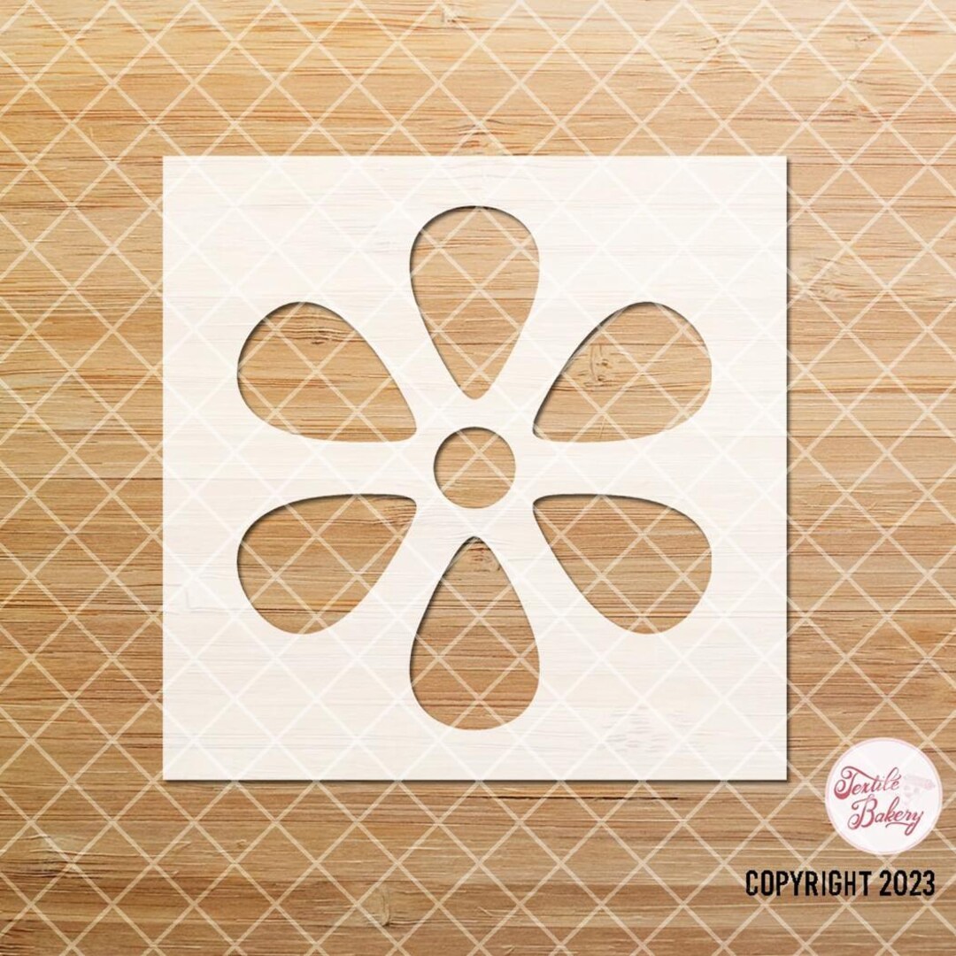 Daisy Stencil, Boho Flower Stencil, Floral Stencil, Single Daisy ...