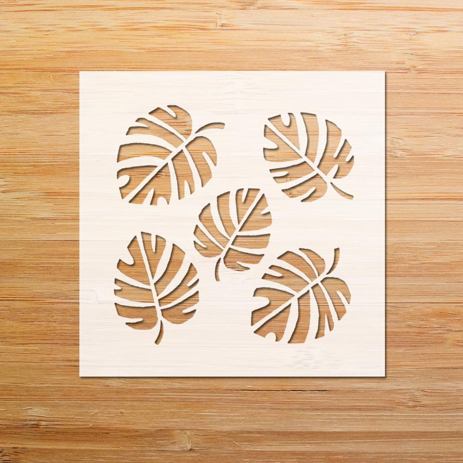 Monstera Stencil Monstera Stencil Leaves Stencil Tropical - Etsy