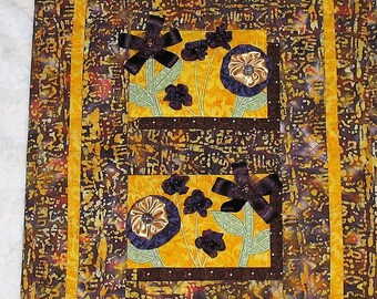 3 Dimensional Art Quilt . Quilted Wall Hanging . Shadow Box | Etsy