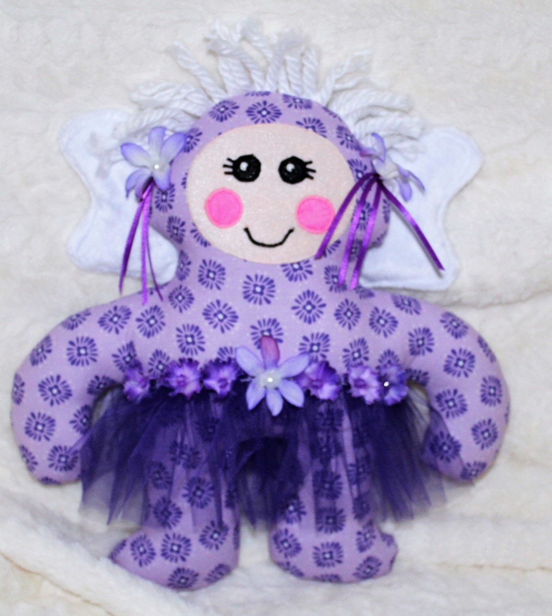 Oh so Huggable! FLOWER FAIRY, Silly Fabric Doll for Little Girls ...