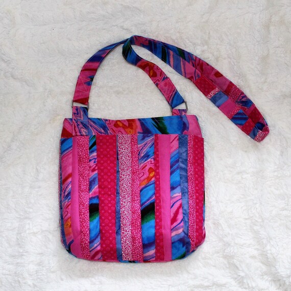 Quilted Fabric Over the Shoulder Crossbody Purse Boho Bag With | Etsy