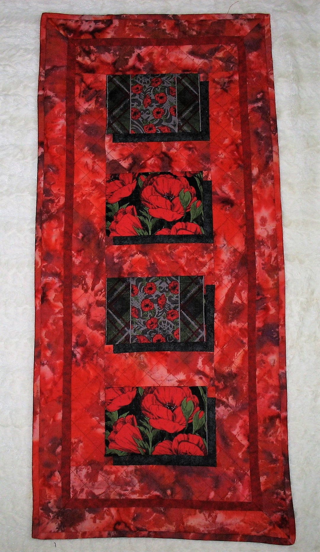 3D Illusion Quilted Wall Hanging Shadow Box Quilt Picture Art Quilt ...