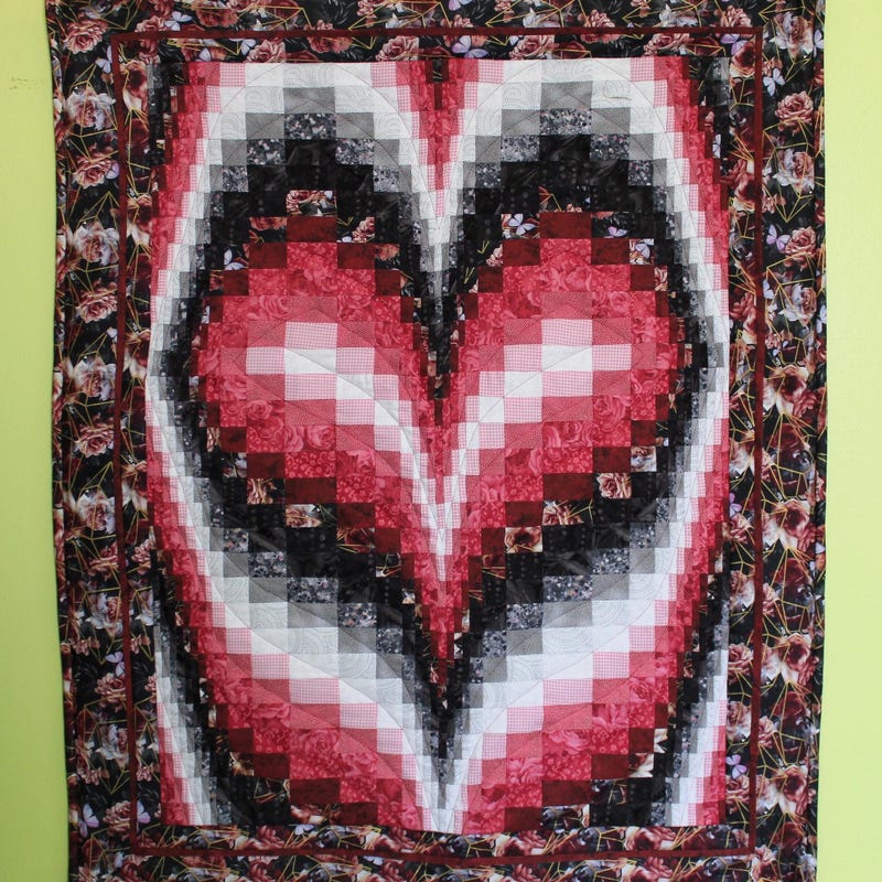 Bargello Heart - Etsy