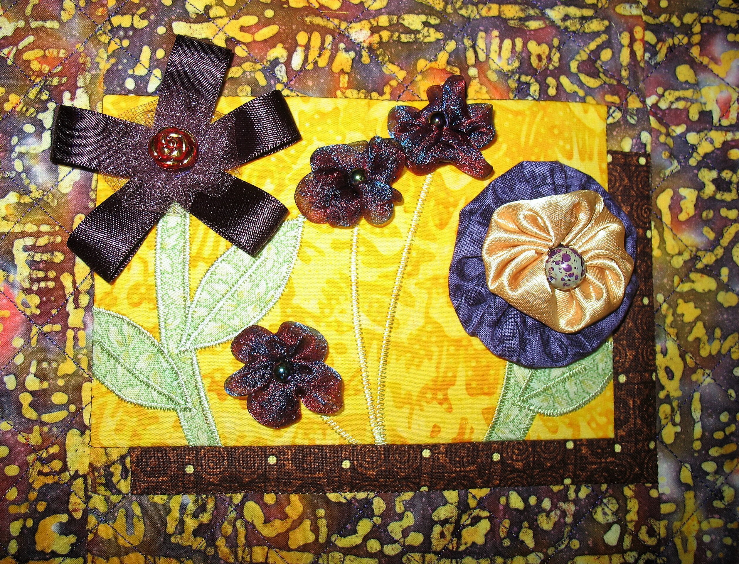 3 Dimensional Art Quilt . Quilted Wall Hanging . Shadow Box - Etsy UK