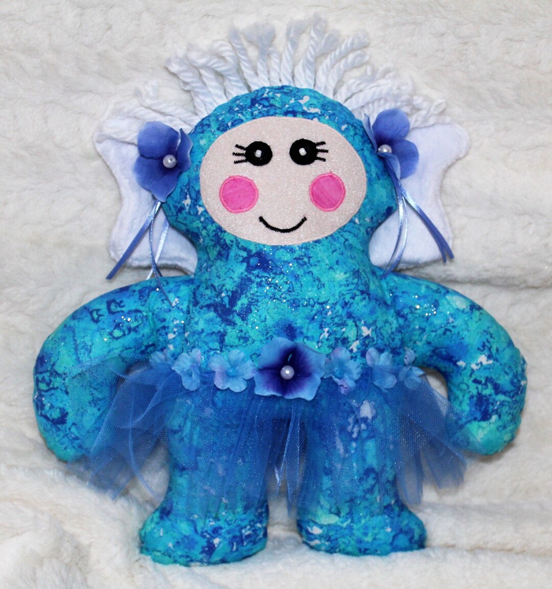 Oh so Huggable! FLOWER FAIRY, Silly Fabric Doll for Little Girls ...