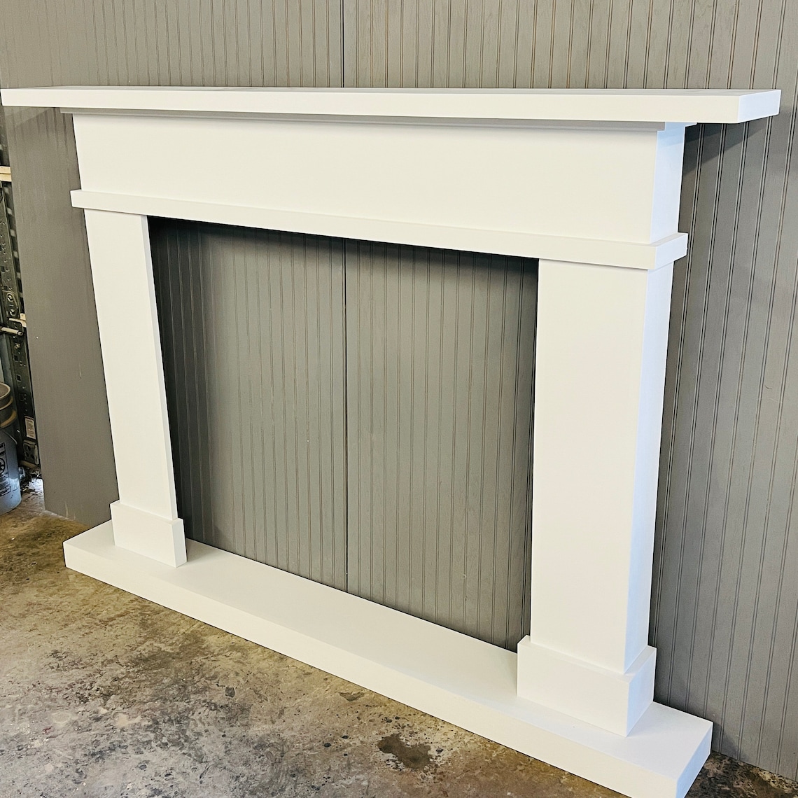 1007-mantel Fireplace Surround Primed White BASE OPTIONAL - Etsy