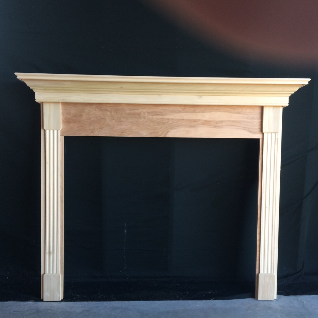 1011 Fireplace Mantel Surround Paintable Fluted Legs Handcrafted - Etsy